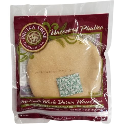 Buy Phulka Fresh Uncooked 18 Count 21 Oz | Balaji Indian Groceries ...