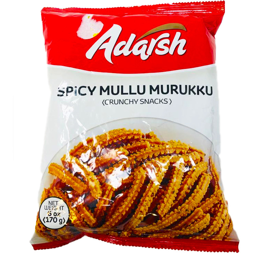 Buy Adarsh Spicy Mullu Murukku 6 Oz | Quicklly Indian Grocery ...