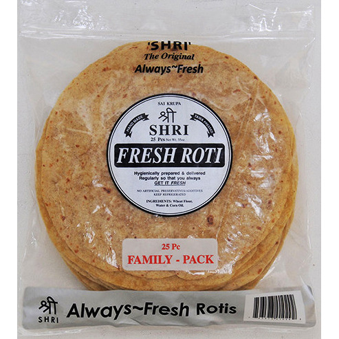 Buy Shri Fresh Roti Family Pack 25 Gm | Zifiti Fresh - Quicklly