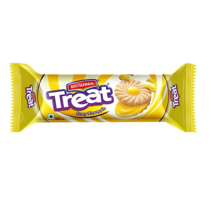 Buy Britannia Treat Pineapple Cream 120 Gm | Mayuri Foods Bothell ...
