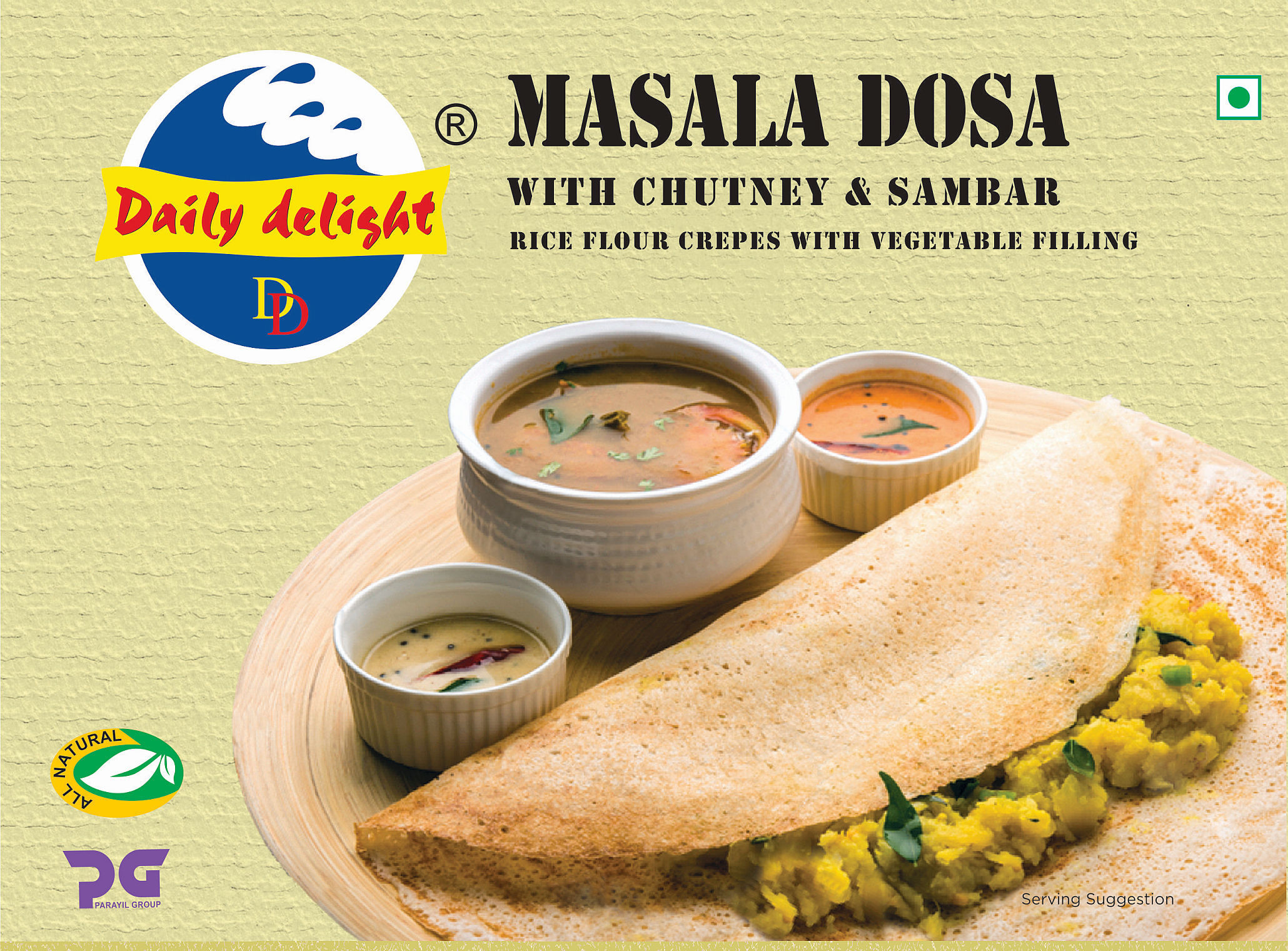 Buy Daily Delight Masala Dosa 1 Lbs | Mayuri Foods Bothell - Quicklly