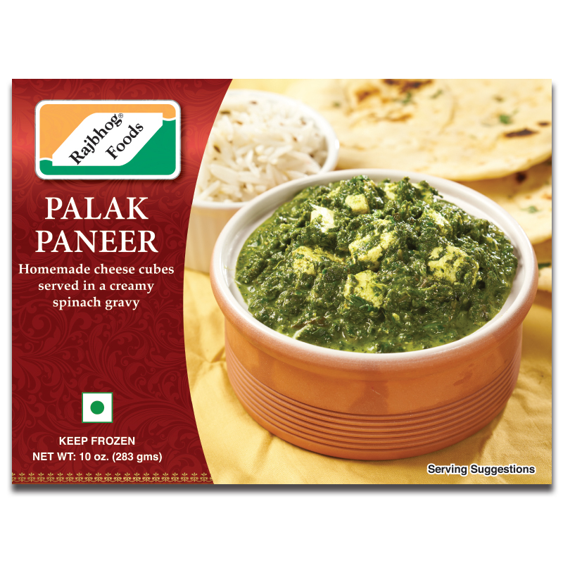 Buy Rajbhog Palak Paneer 10 Oz | Mayuri Foods Bothell - Quicklly