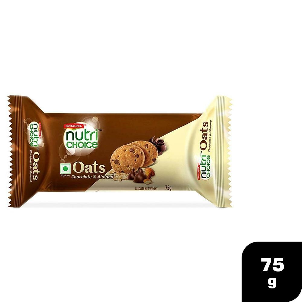 Buy Britannia Nutri Choice Oats Chocolate And Almond 75 Gm | Mayuri ...