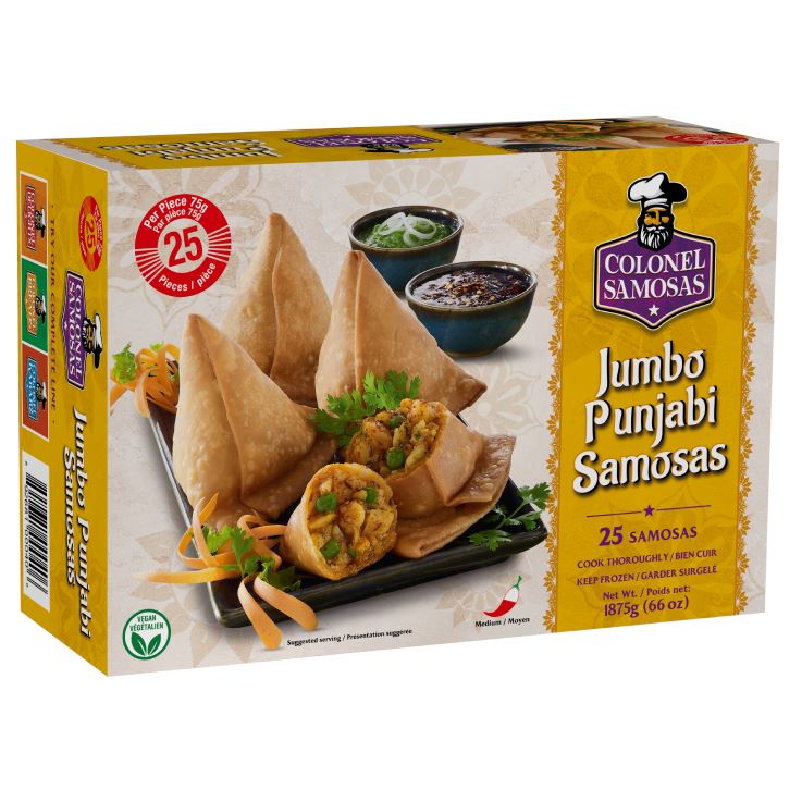 Buy Colonel Jumbo Punjabi Samosa 1870 Gm | Mayuri Foods Bothell - Quicklly