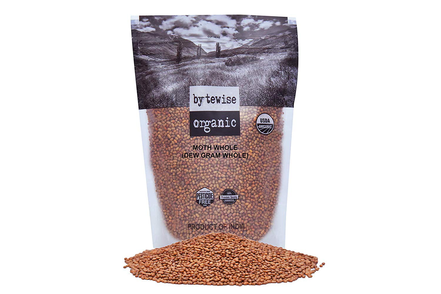 Buy Bytewise Organic Moth Whole 2 Lbs | Mayuri Foods Bothell - Quicklly