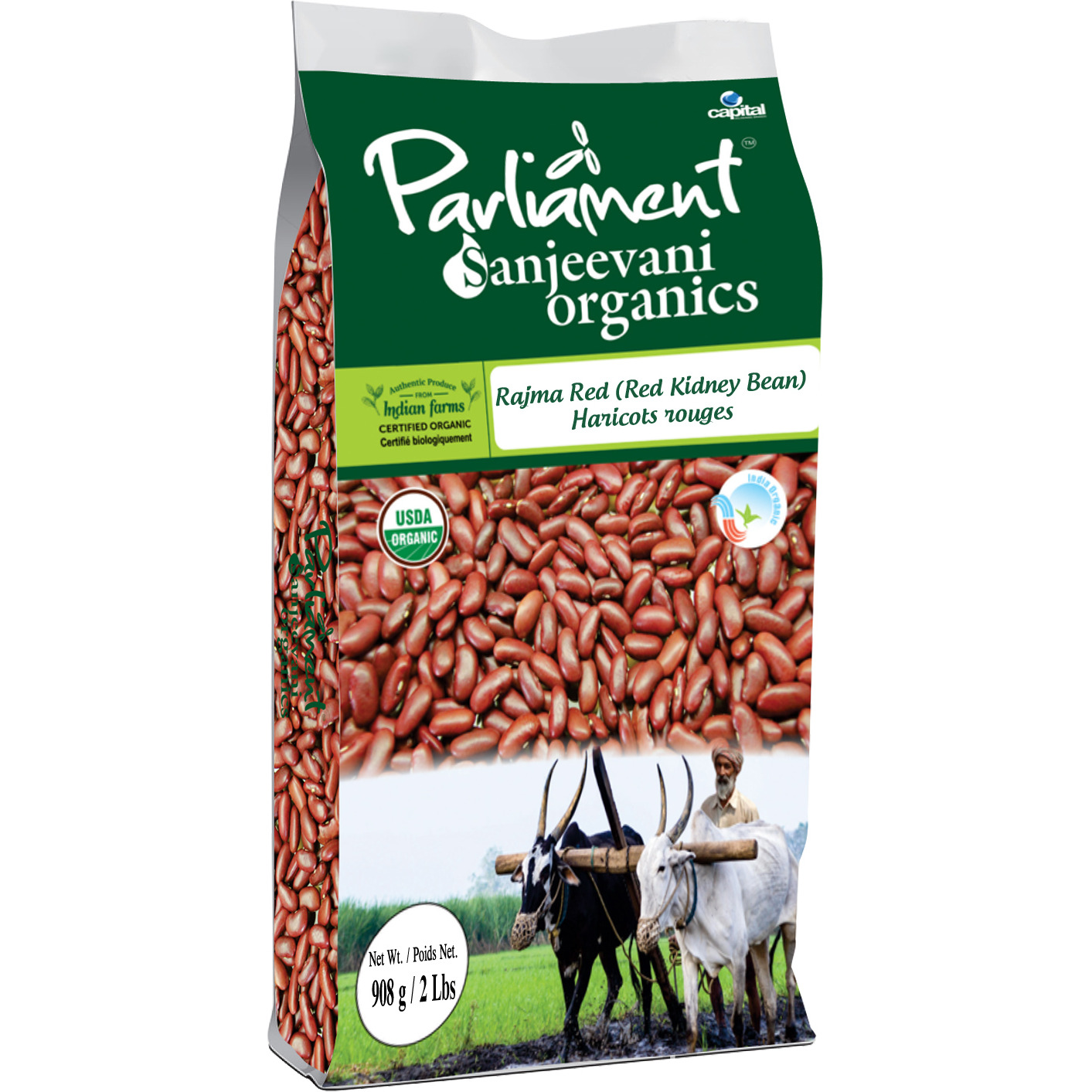 Buy Parliament Organic Rajma Red 2 Lbs | Mayuri Foods Bothell - Quicklly