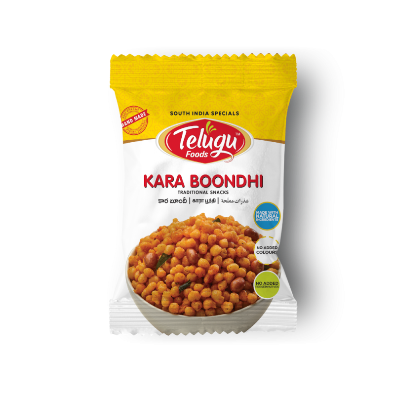 Buy Telugu Snacks Karam Boondi 170 Gm | Shresta Indian Grocery - Quicklly